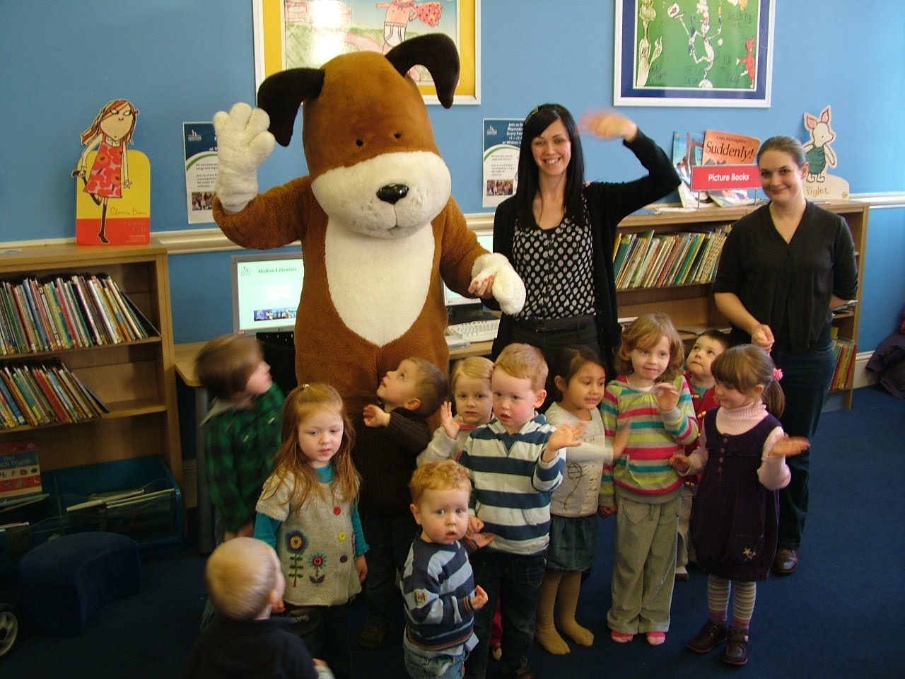 Halton Reading Room: KIPPER joins us for Rhymetime at Widnes library