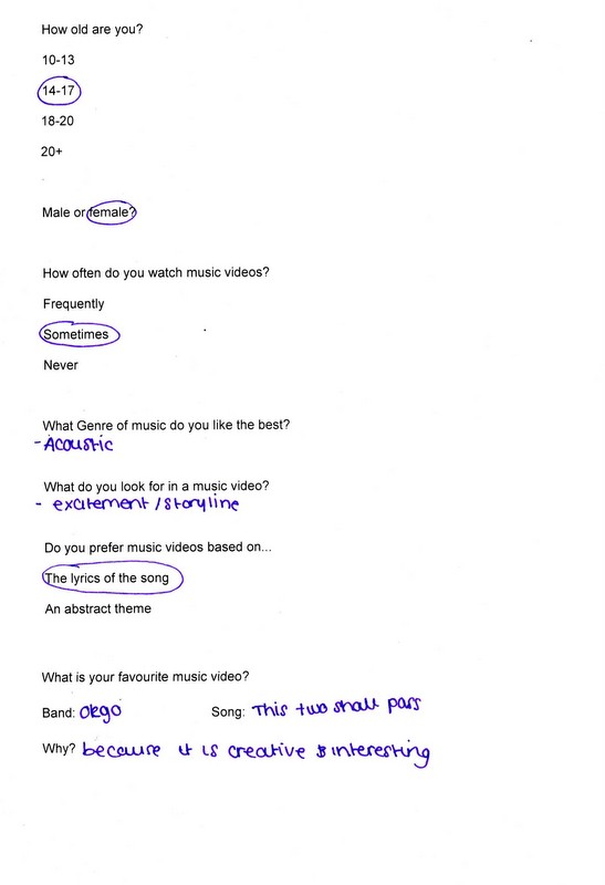 MEDIA A2: Examples of answers from my questionnaire