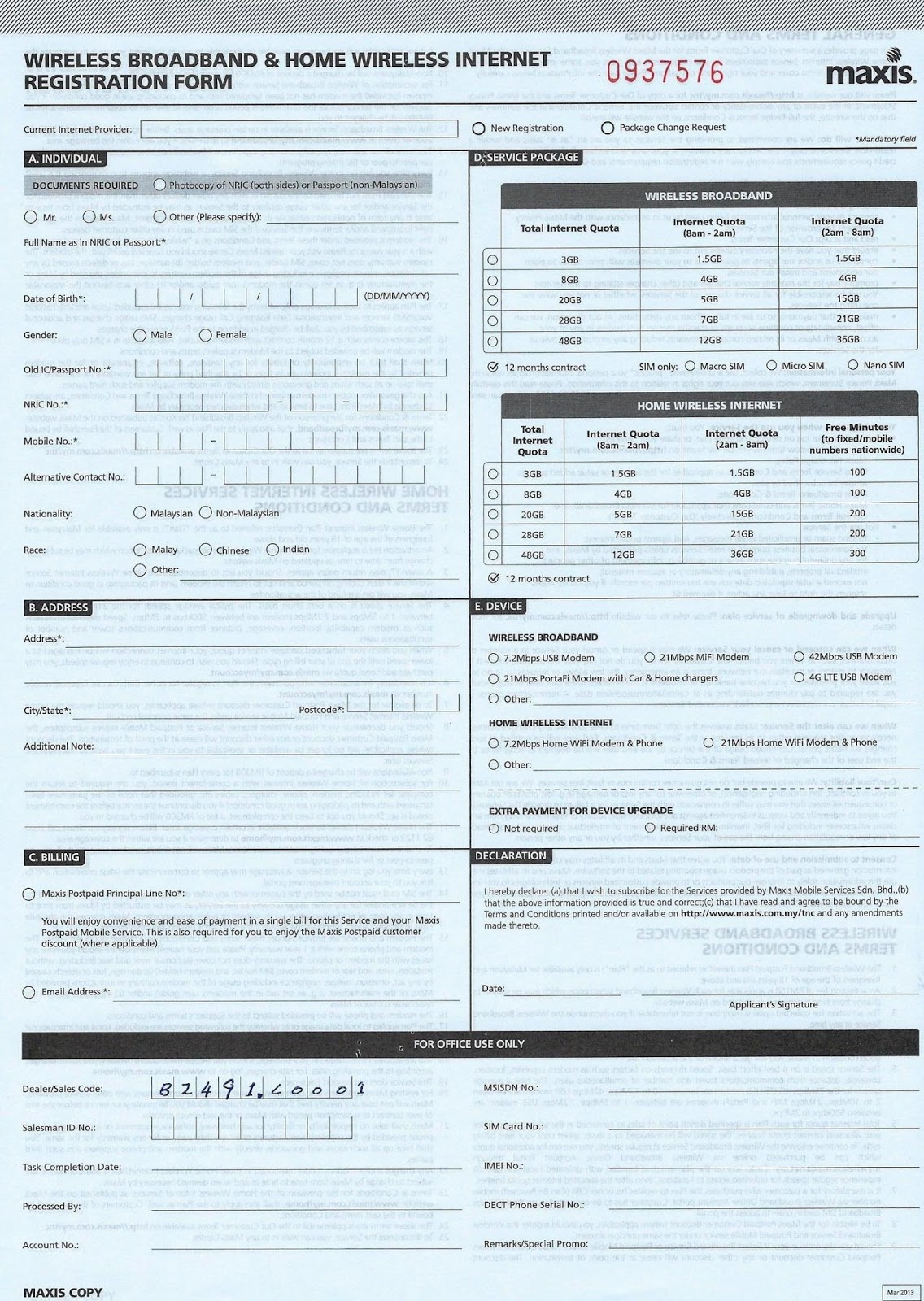 Internet Fibre Broadband Business Solutions : Maxis Home Wireless Broadband