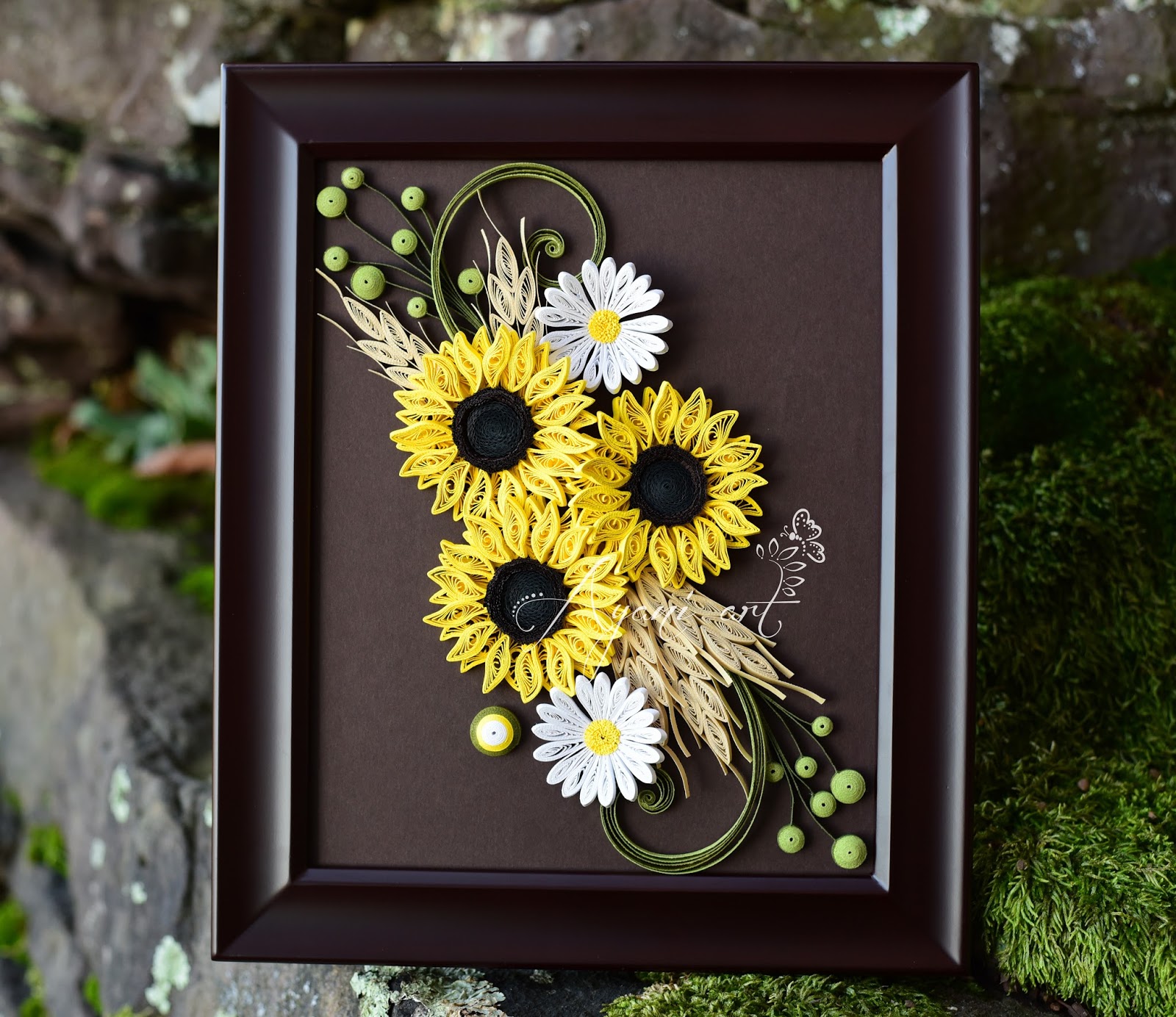 Ayani art: Quilling Sunflowers and Daisies