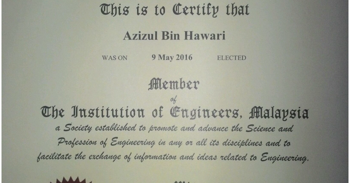 Pandangan Hidup Seorang Jurutera: Cara Mendapatkan Professional ...