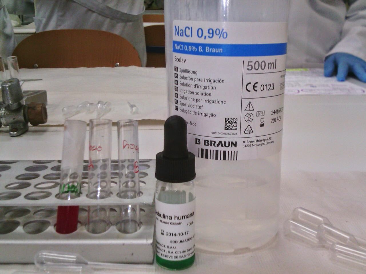 Cuaderno de practicas de hematología.: TEST DE COOMBS DIRECTO.