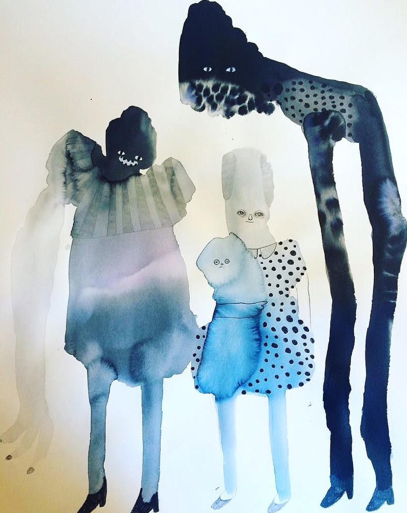 Artospective: Watercolor Paintings by Emma Larsson from Stockholm, Sweden.