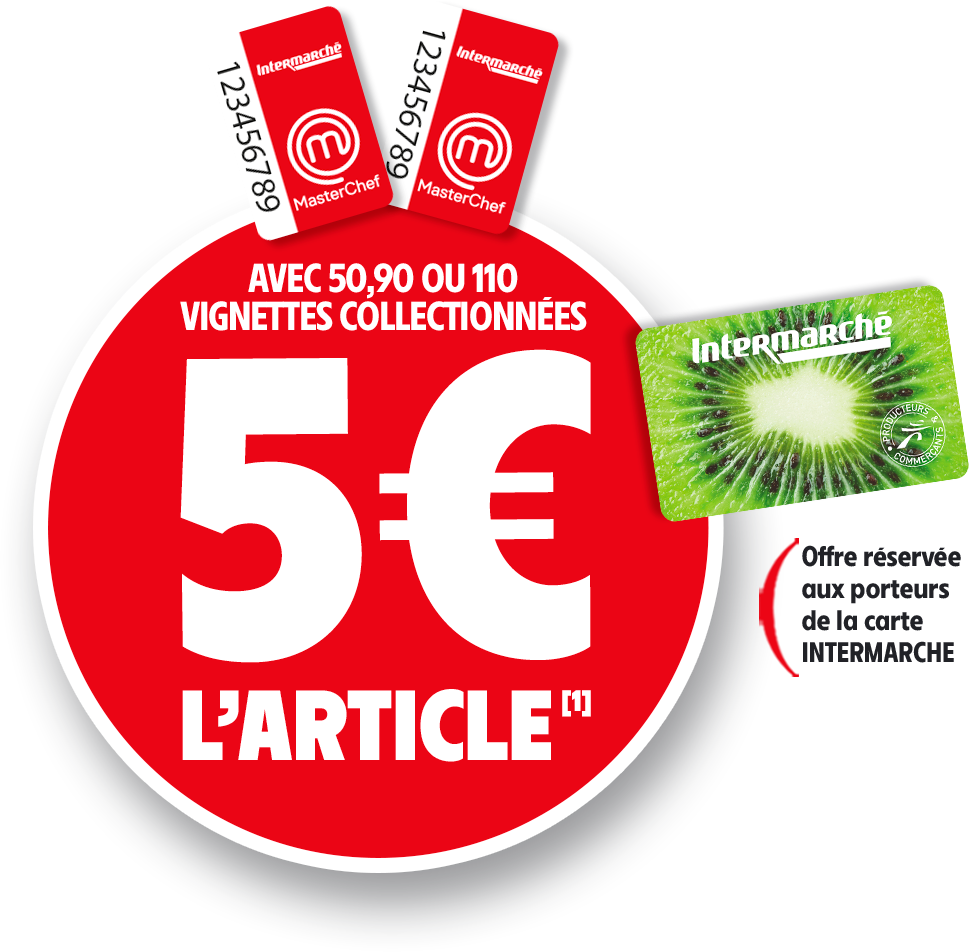 mes 3 loulous: Opération vignettes Intermarché Masterchef
