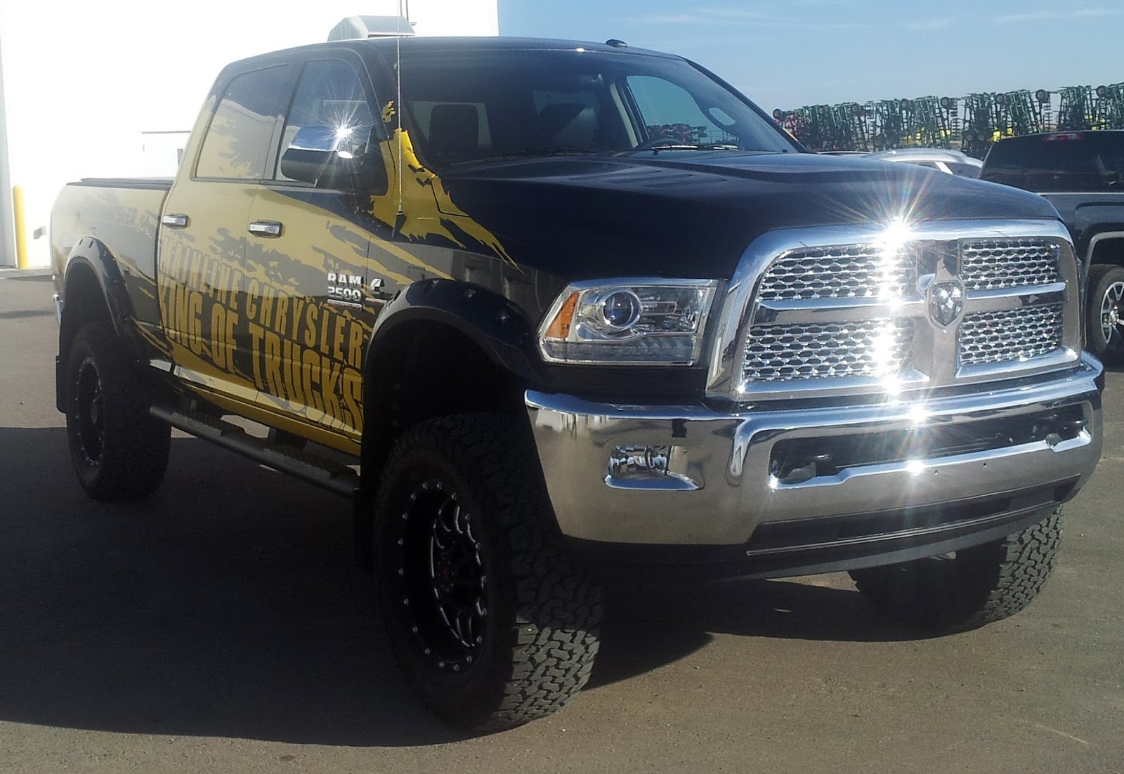 omecca custom graphic design: Graphic wrap on a 2015, Dodge RAM 2500