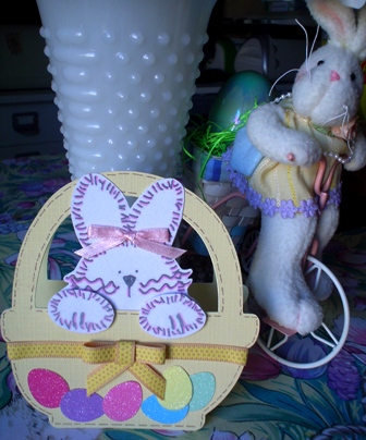 Carol's Creations: Easter Bunny in a Basket Shape card