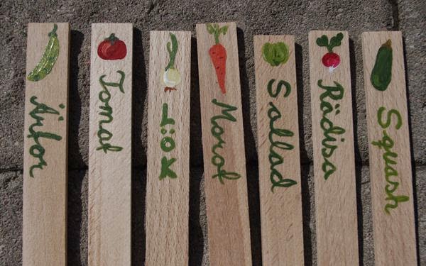 Mångpysslare: Planterings skyltar