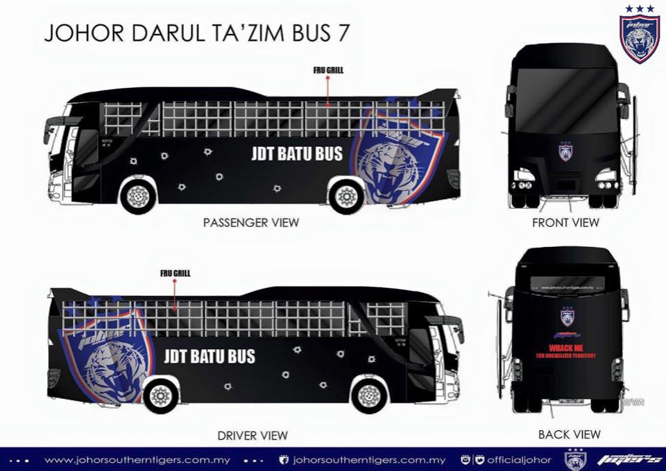 [MACAM BAS FRU?] JDT Akan Guna Bas di Reka Khas untuk ke tempat lawan ...
