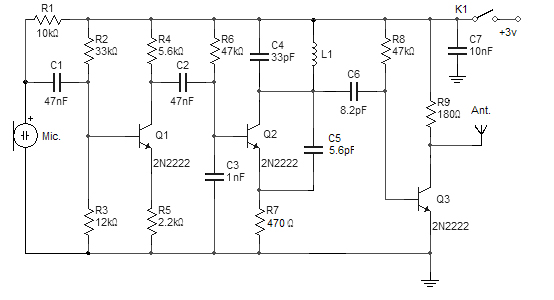 Electronics Hobby Circuits: FM Transmitter using 2N918