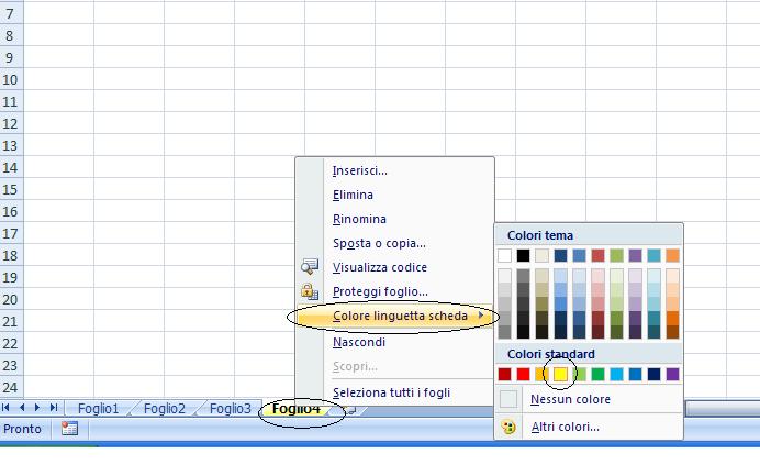 Ualtra necessità può essere quella di dover spostare il foglio colorato ...