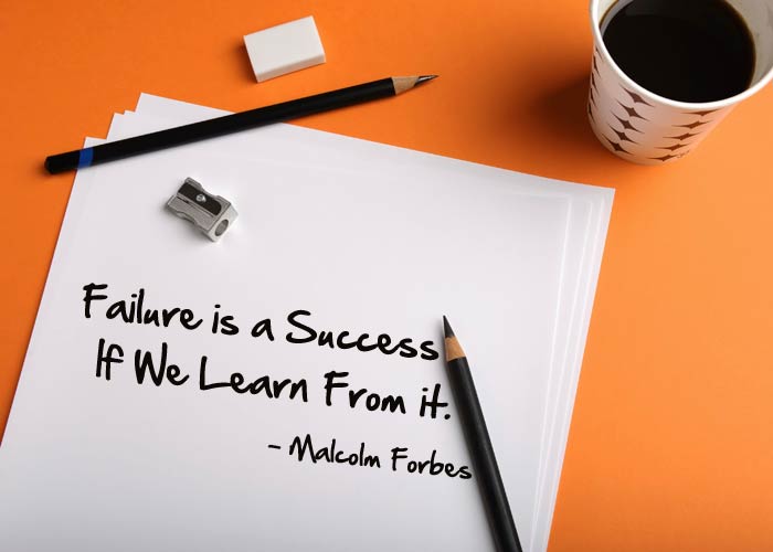 Idea for today: Change Your Life: No Success without Risk and Failure