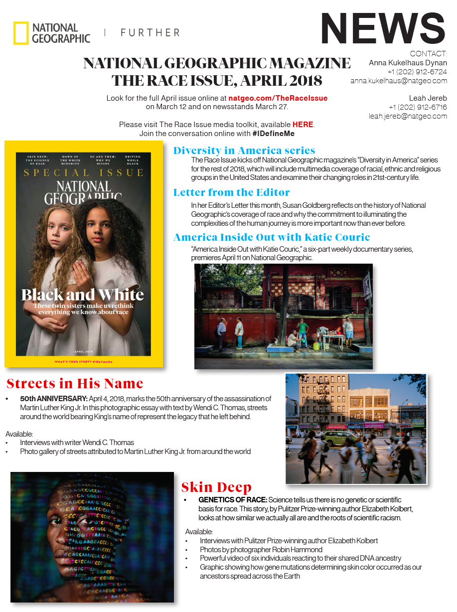 National Geographic Publishes "The Race Issue", a Special Edition ...