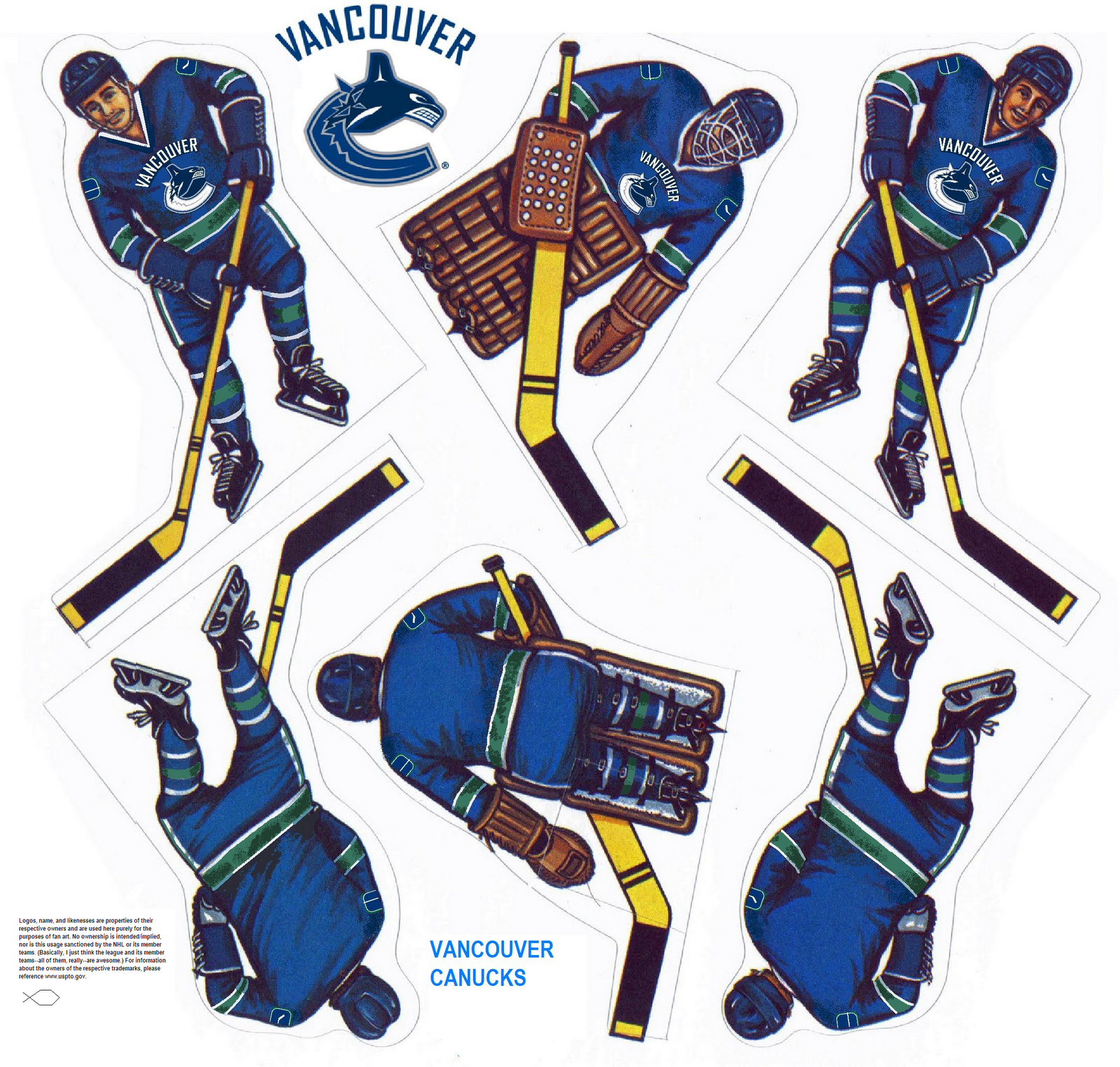 CD Lifestuff: Custom Coleco Tabletop Hockey Decals: Modern Vancouver ...