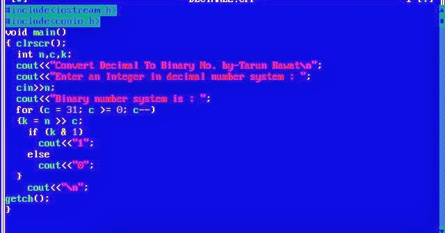 C++ Programming: Decimal to Binary Conversion