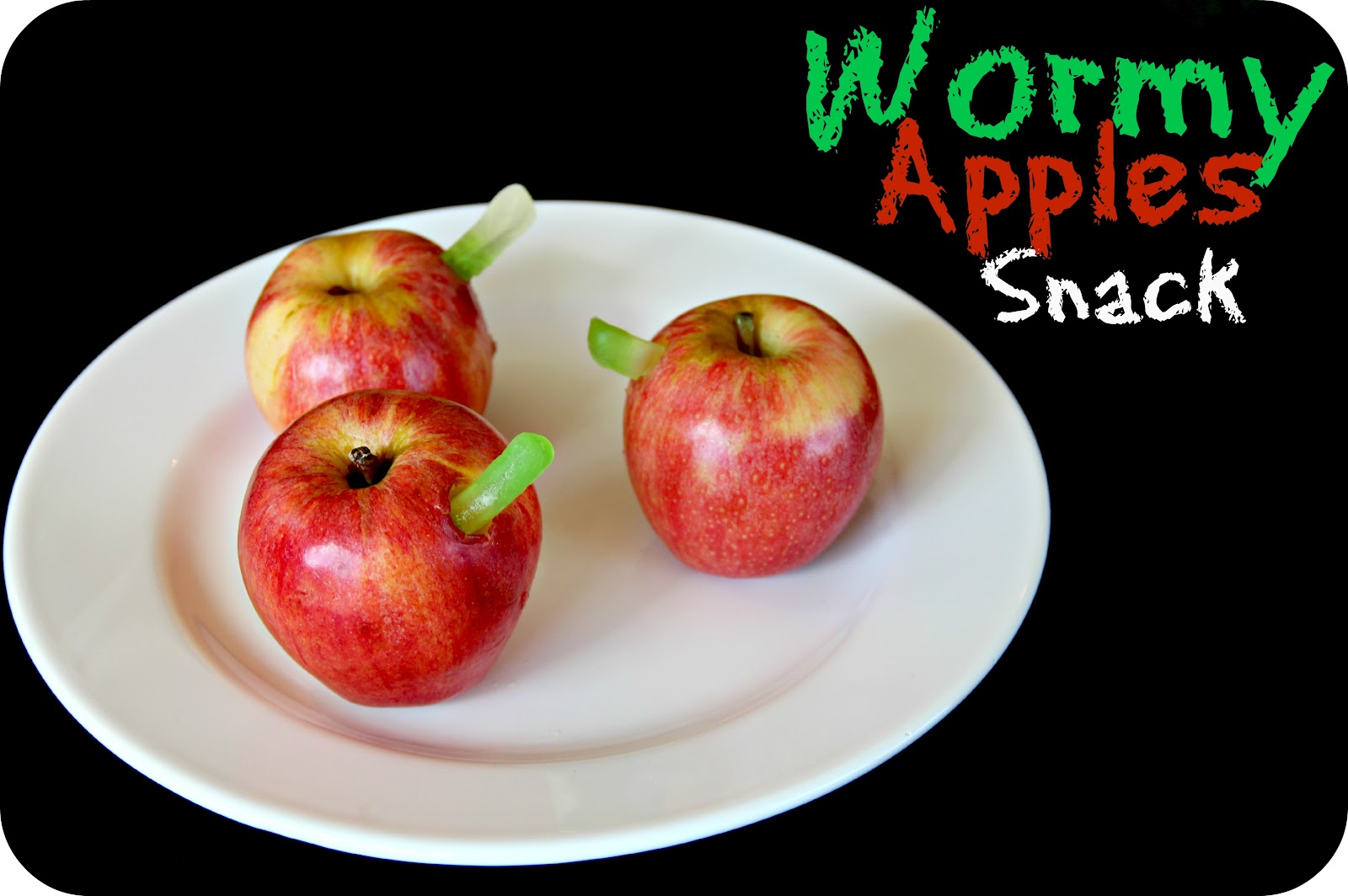 Blue Skies Ahead: Wormy Apples Snack