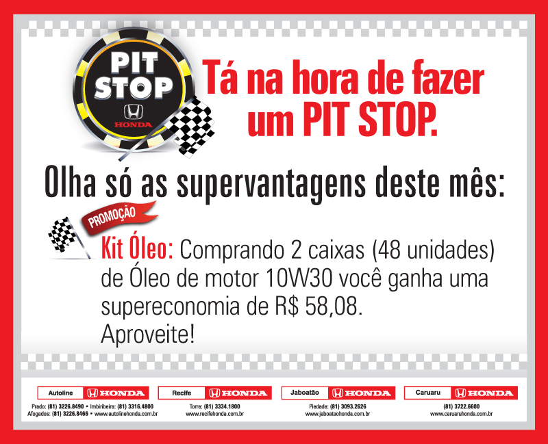 Monica Pinheiro: Campanha PIT STOP Honda