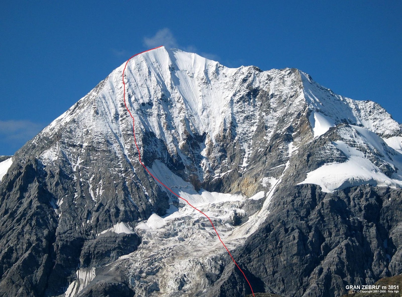 Valentino Cividini: GRAN ZEBRU PARETE NORD VIA "MINNIGEROLDE ...