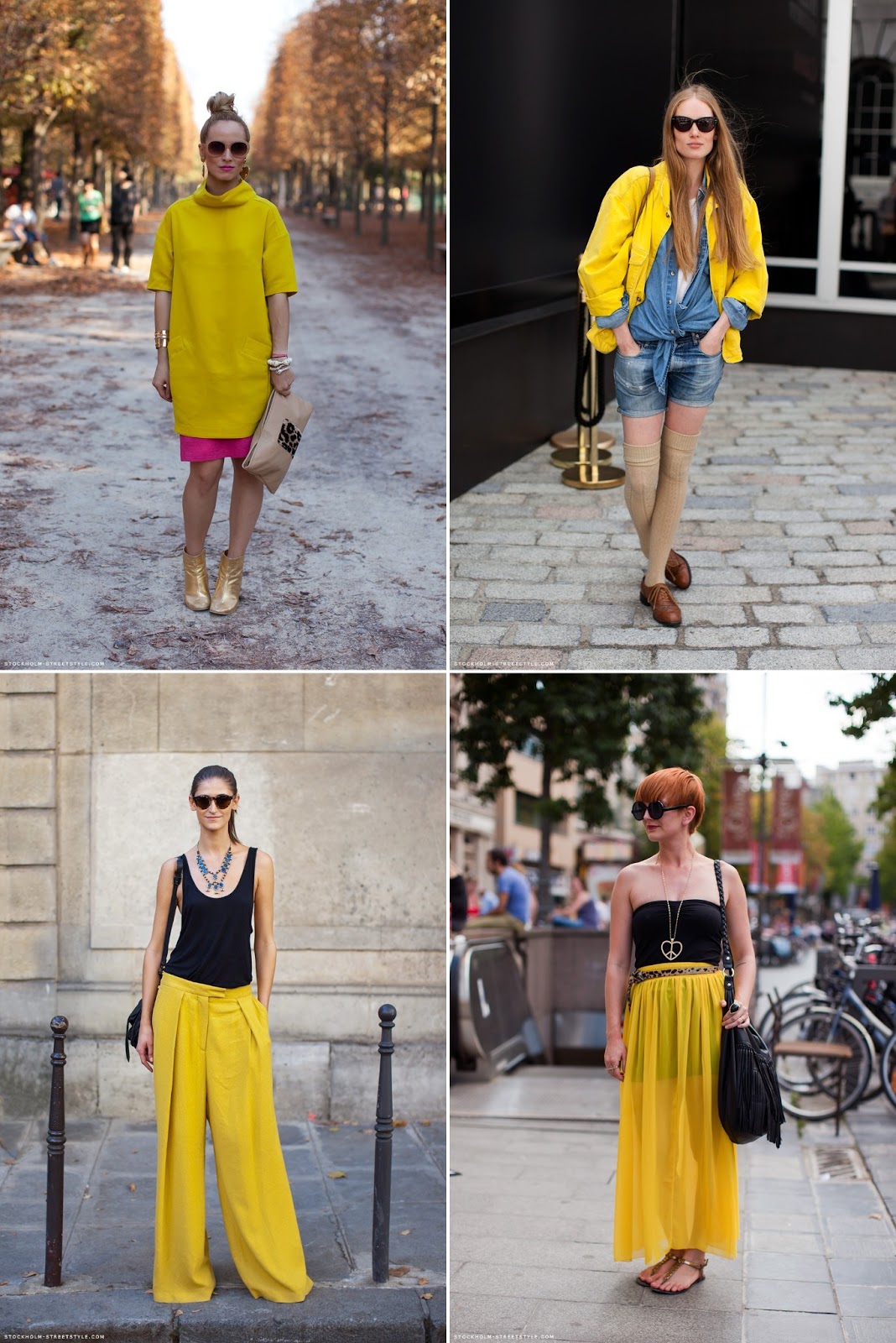 My Satchel Life: It Friday: Street Style, Yellow