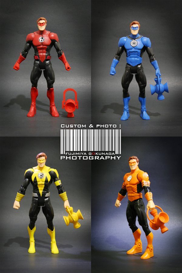 Fujimiya Gokunaga Customs: Hal Jordan Red, Blue, Yellow & Orange ...