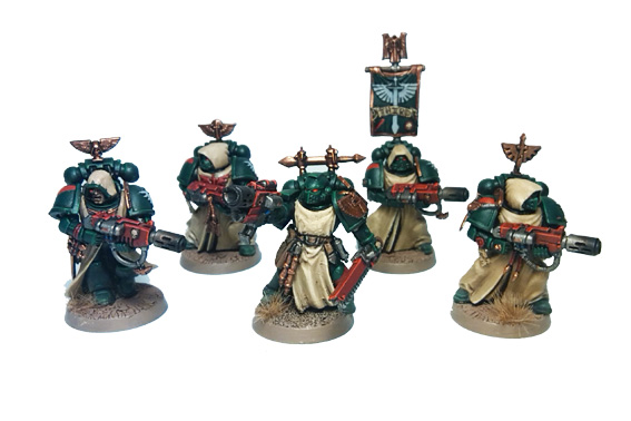 Boyo Paints: Dark Angels Command Squad/Melta Squad