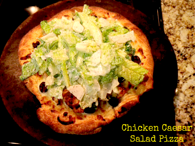 Chicken Caesar Salad Pizza - Caitlin Houston