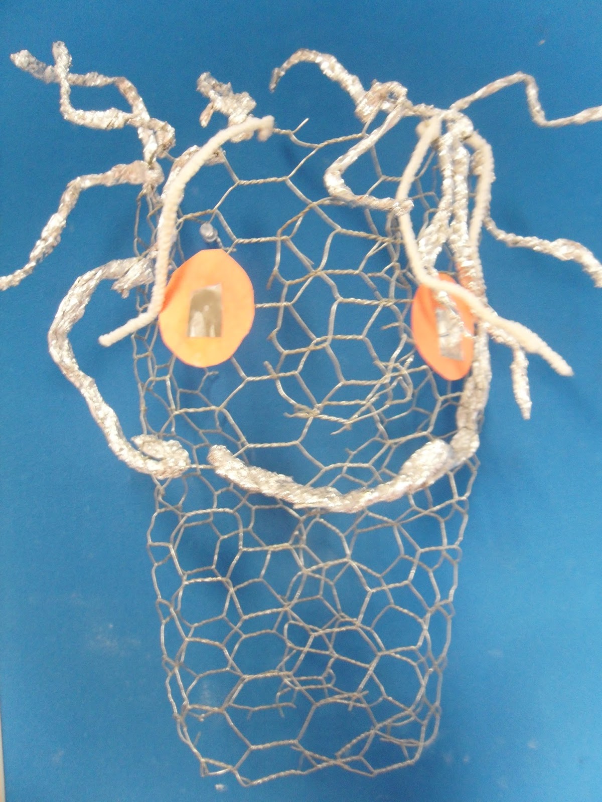 Mixed Media Musings: Wire Mesh Heads