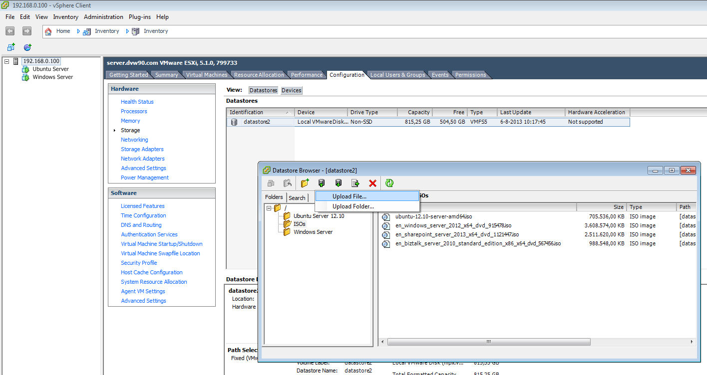 Solving IT puzzles: My new toy: HP DL380G5 + setting up VMware vSphere ...