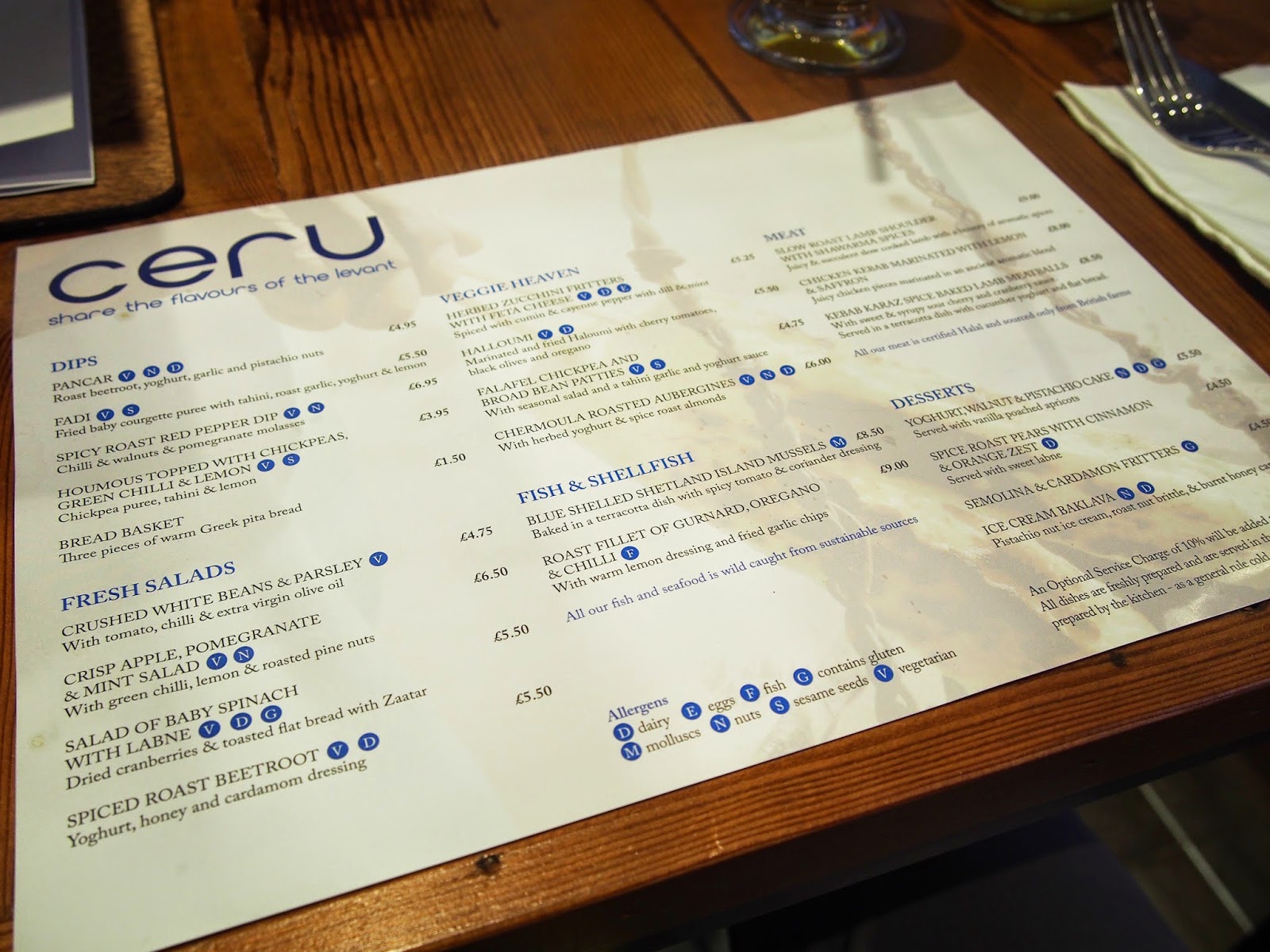 The Taste Of Levant, Ceru London - Fresh And Fearless