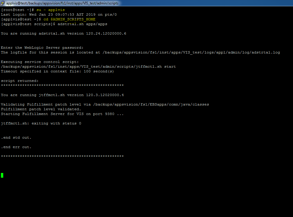 Anil Bandi's ORACLE DBA : How to startup Database and EBS application