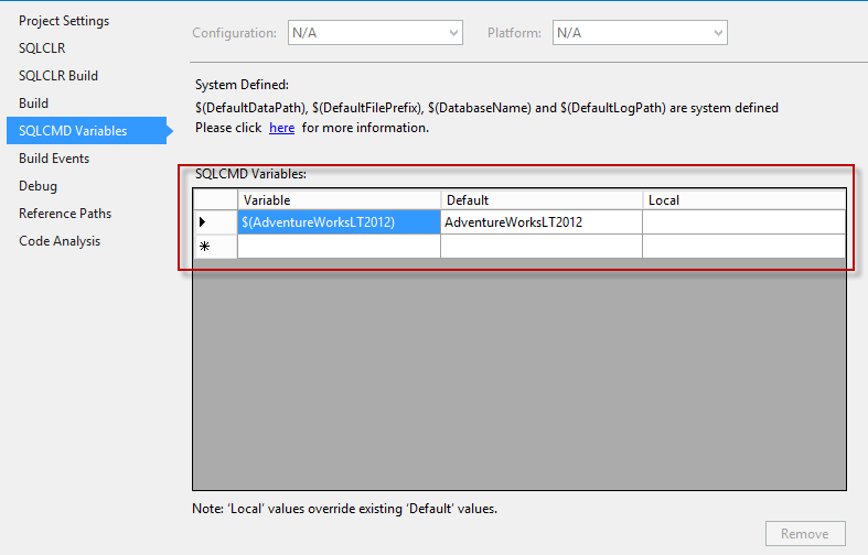 BI Future Blog: SSDT : Using an external reference in a project.