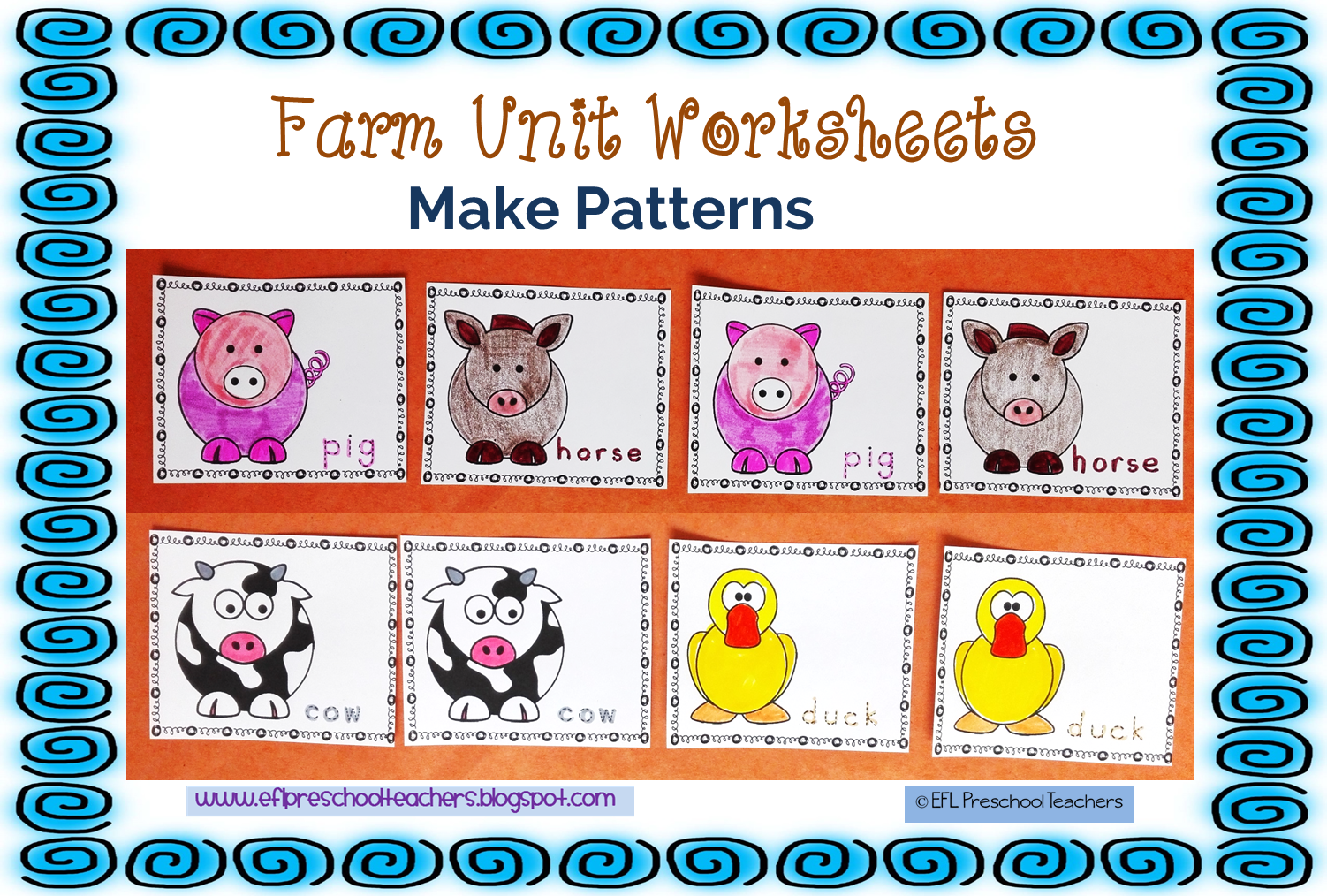 ESL/EFL Preschool Teachers: Farm Animals Theme for Preschool ELL