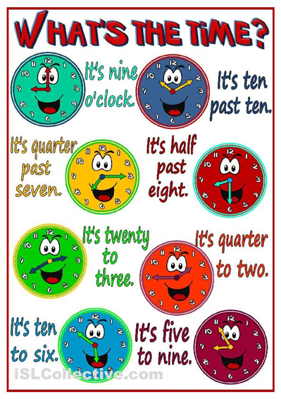 ENGLISH CICLE SUPERIOR POMPEU FABRA: The HOURS in English