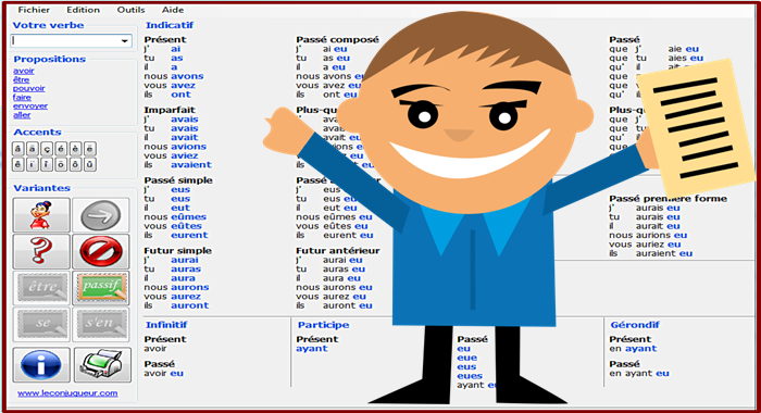 Logiciel de conjugaison des verbes français