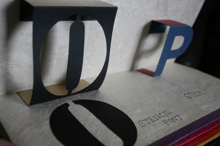 TIM WHITTON - Carved: DEVELOPMENT OF ROMAN ALPHABET & 3D TYPE BOOK