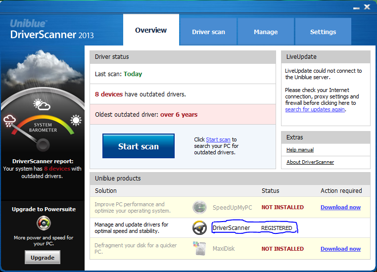 Download Uniblue driver scanner 2013 4.0.9.10 Full version with serial ...