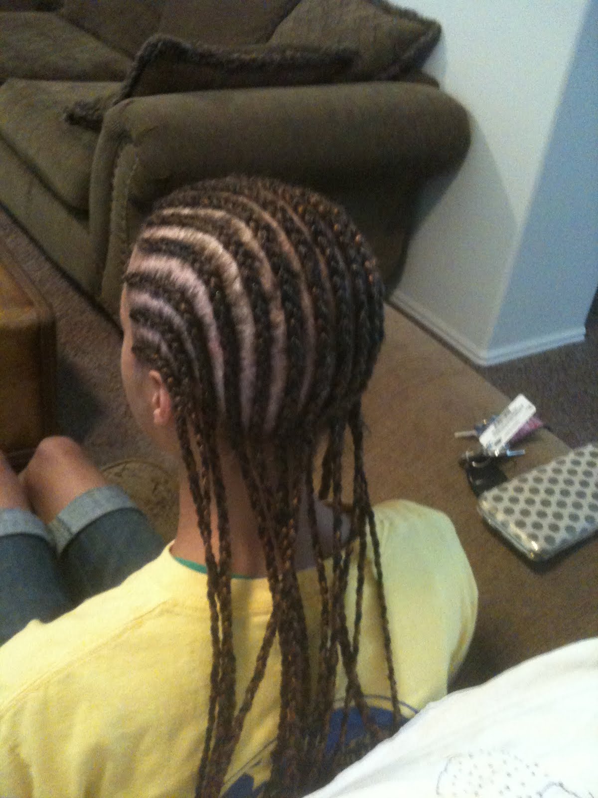 Cornrows Braids Extensions: Straight Back Cornrows