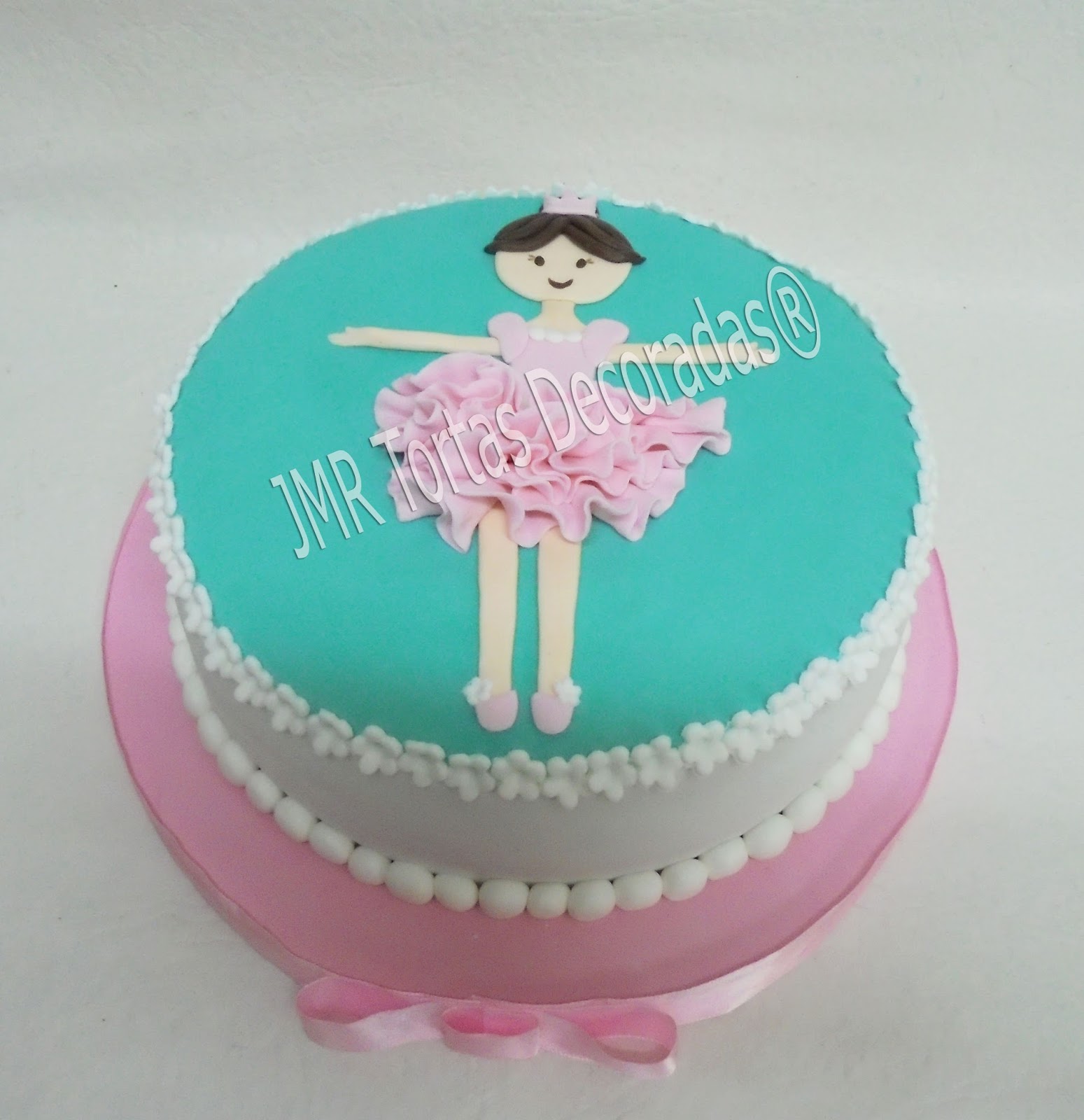 Torta Y cookies Ballet Bailarina | JMR Tortas Decoradas