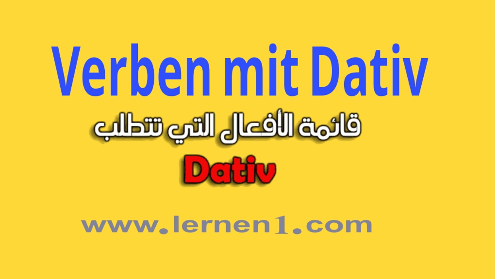Verben mit Dativ