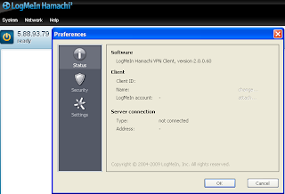 software generasi: Membuat VPN gratis menggunakan Hamachi 2.0.3.111