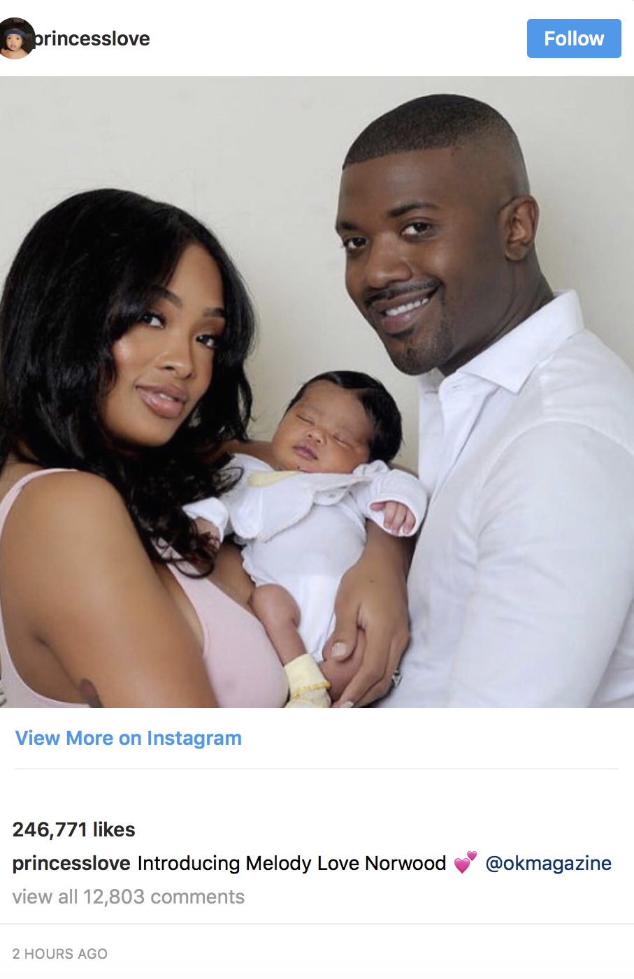 Rhymes With Snitch | Celebrity and Entertainment News | : Ray J and Princess Love Share New Baby ...
