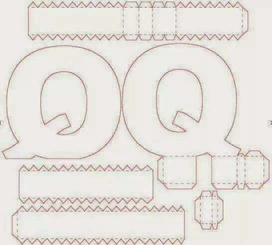 Molde de letras 3d - Ver e Fazer