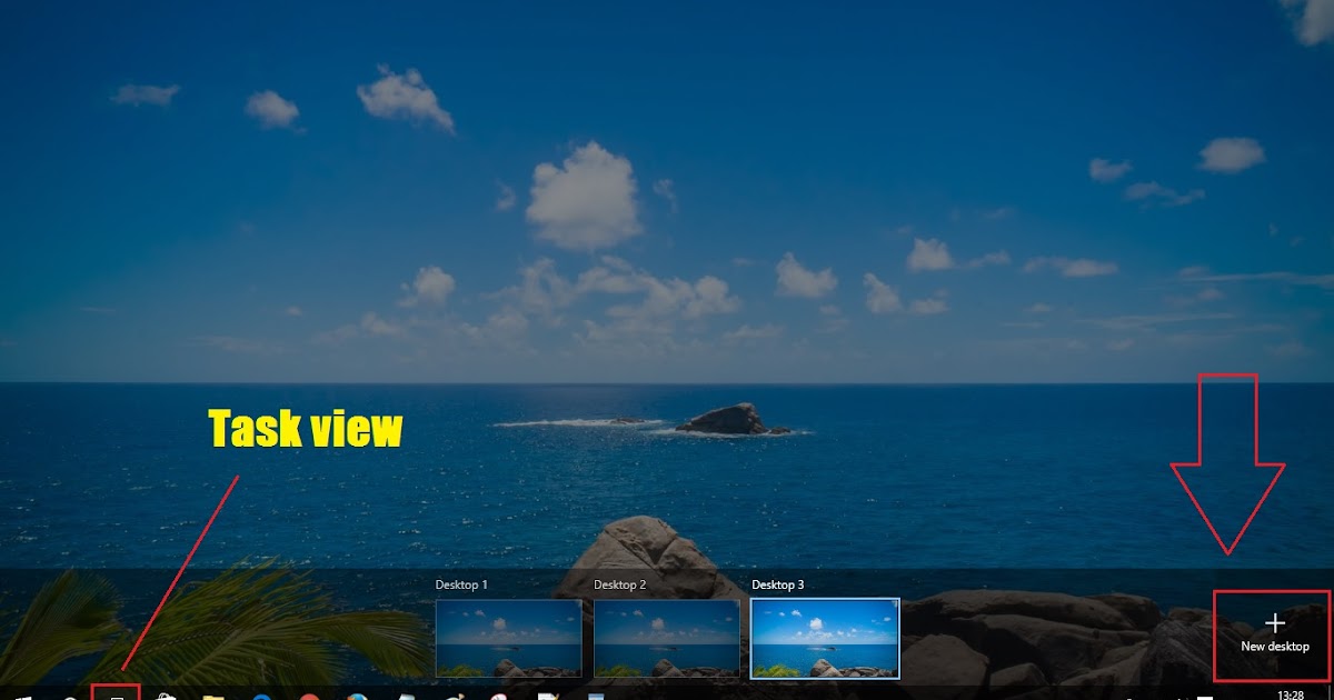 Cara Menggunakan Virtual Desktop Windows 10 - RUDI GLTM