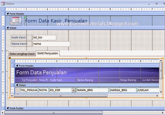 Cara Menambahkan Tab Control Di Form Ms Access 2007 - Borneotutorials ...