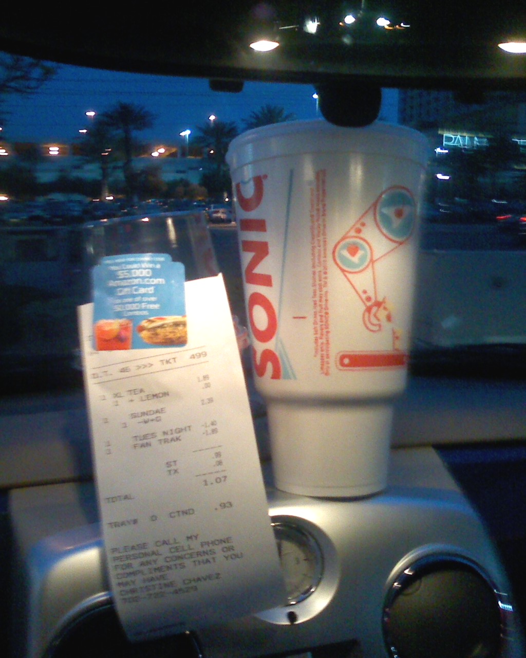 superbSONIC: hot fudge sundae 'n' route 44 iced tea