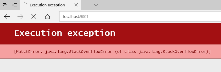 Scala On Cloud Scalamatcherror Javalangstackoverflowerror