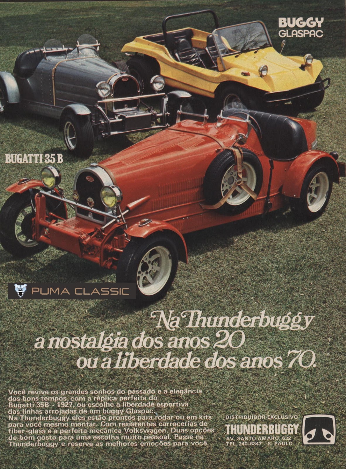 Puma Classic: Fora de área - Bugatti Type 35 e réplicas