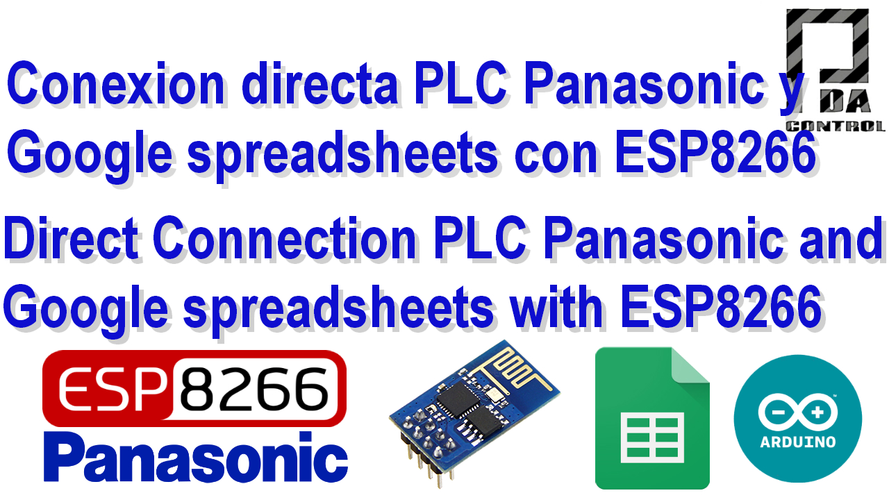PLC Connection Fpx C14 Panasonic and Google spreadsheets (Google docs) with ESP8266 – PDAControl