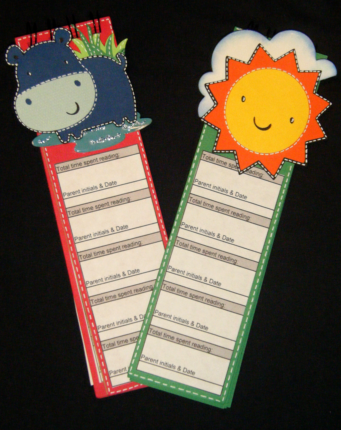 Cards by CG: Bound Bookmark Reading Logs