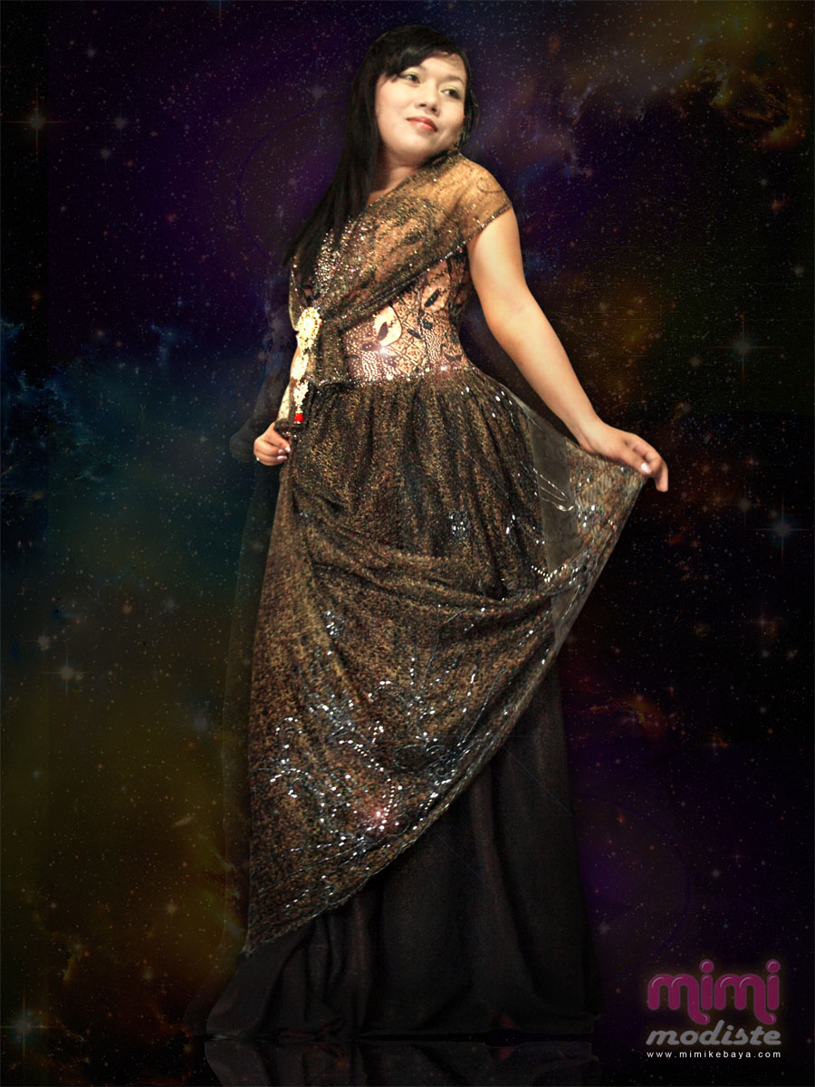 Elegant Black Copper Dress